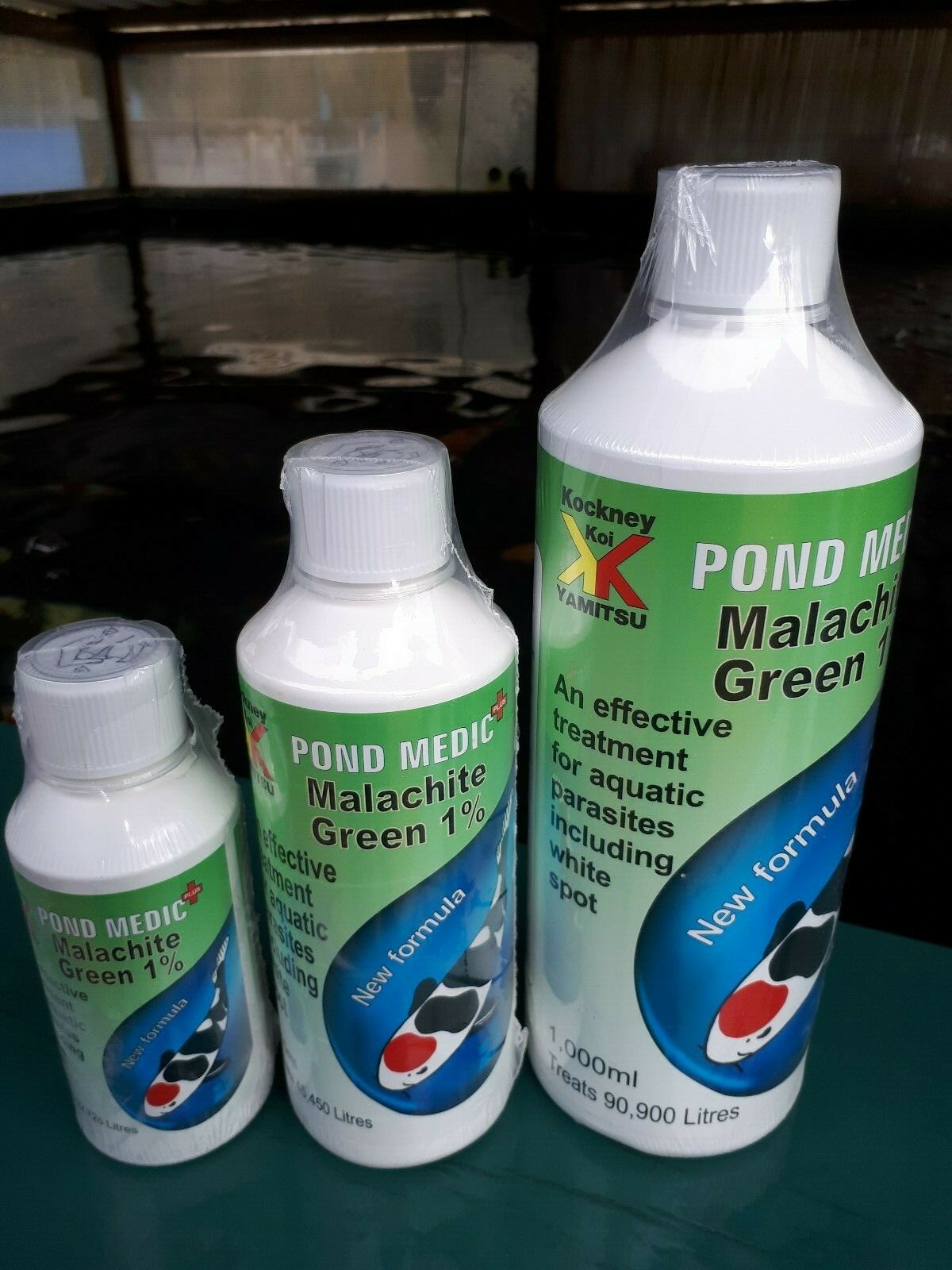 Malachite Green Koi pond fish treatment 250 500 1000ml pond medic ...