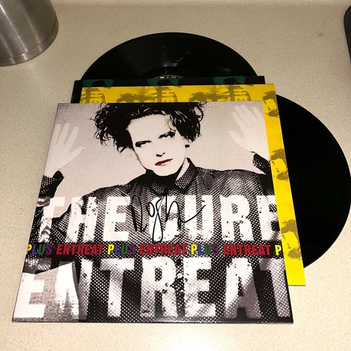 ROBERT SMITH THE CURE signed autographed ENTREAT PLUS VINYL BECKETT BAS ...