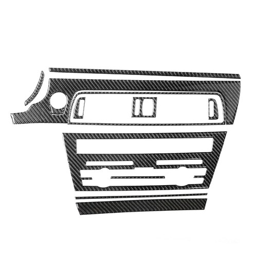 12Pcs Carbon Fiber Central Control Cover Trim For BMW 6Series F12 2011 ...