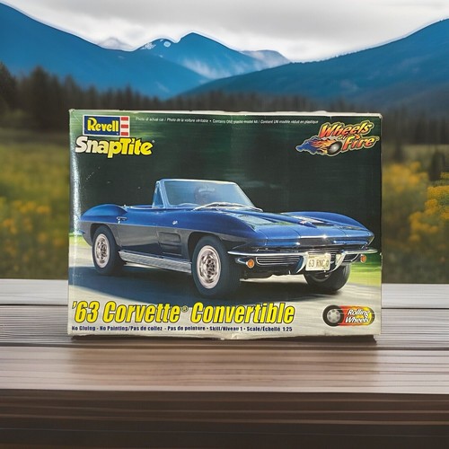 NIB REVELL SNAPTITE 1/25 MODEL KIT 63 CORVETTE CONTENTS SEALED BRAND ...