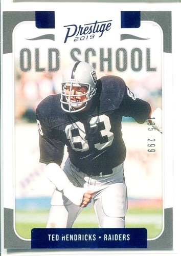 2019 Panini Prestige Old School Blue Ted Hendricks #OS-TH Oakland ...