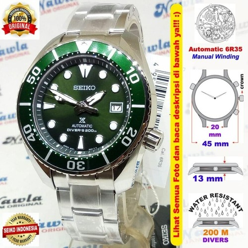 Brand New Seiko Prospex SPB103J1 Diver Sumo Green Automatic 6R35 Watch ...