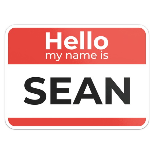 Hello My Name Is Sean Sticker Vinyl Car Bumper Decal | eBay