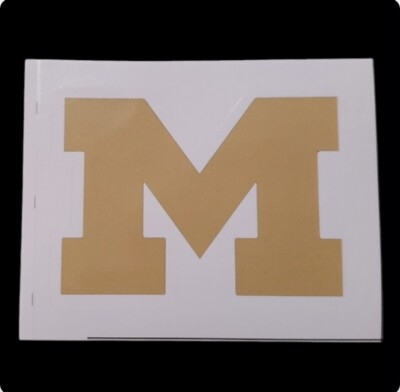 Michigan Wolverines Block M Vintage Style Logo Sticker Decal. 3"x2.5 ...