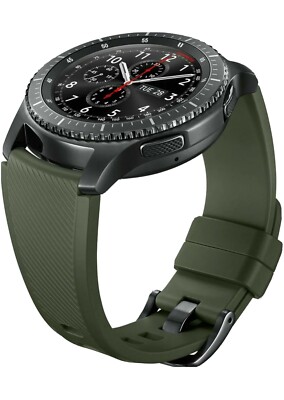 NEW Samsung Gear S3 Active Silicone Band Strap Khaki Green ET ...