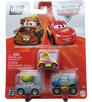New Disney Cars Mini Racers 3 pack Doug Crankel, Roadette & Ivy | eBay