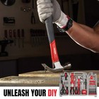 Red 56 Pcs Tool Kit For Home Repair Tool Set With Hammer, Screwdriver ...