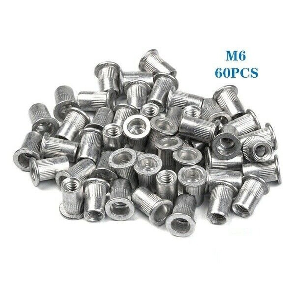 240Pcs Mixed Aluminum Rivnuts Blind Set Rivet Nut Tool Threaded Nuts M3 ...
