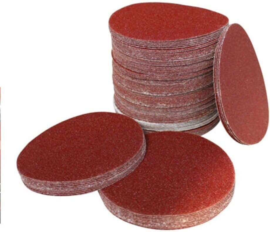 100 Pcs 3inch Sander Sanding Discs Pads 80-3000 Grit Hook +Loop ...