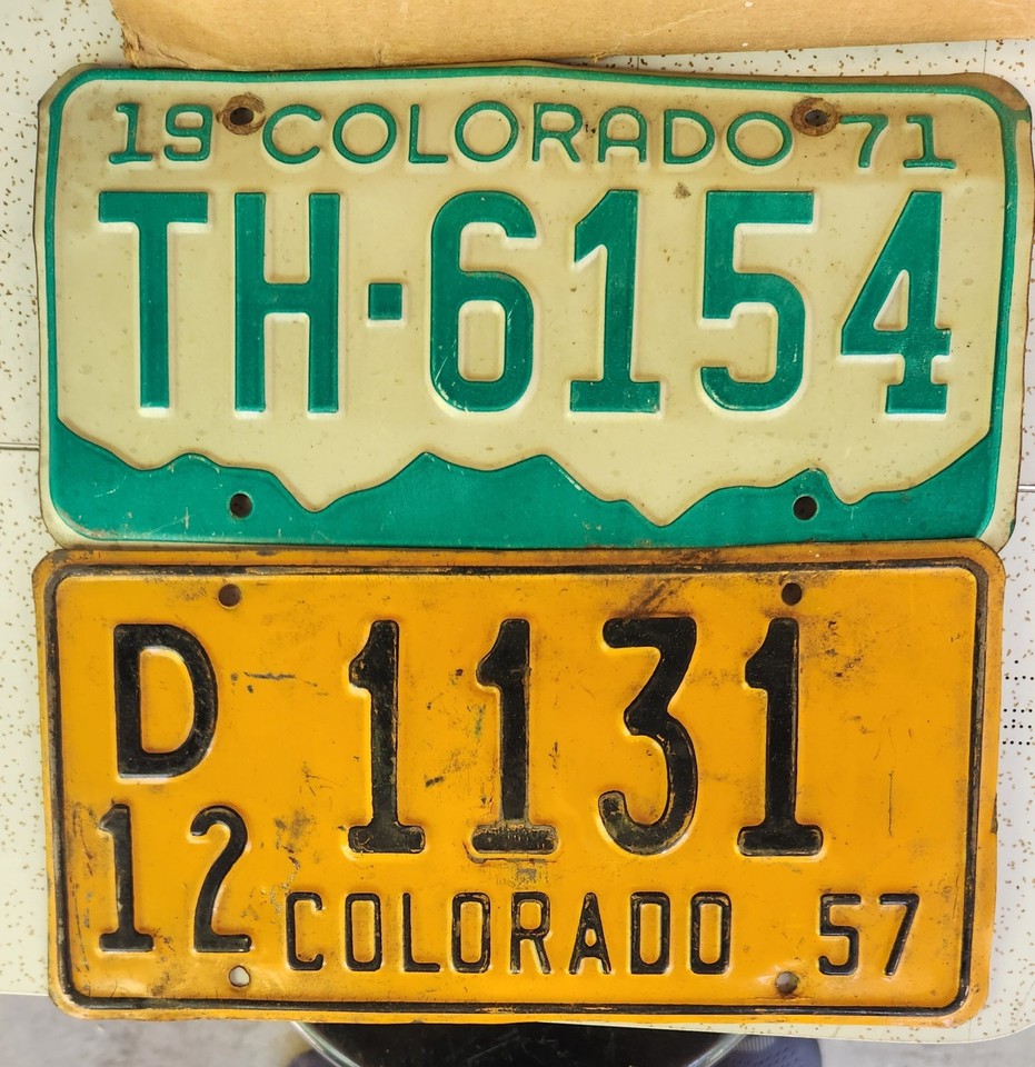 Colorado License Plates - BOX OF OVER 65 PLATES - From 1920 to 2020 | eBay
