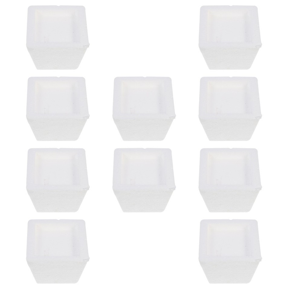 10 Pcs Diy Flower Pots Mat Square Shape Flowerpot Pad Base Plants ...