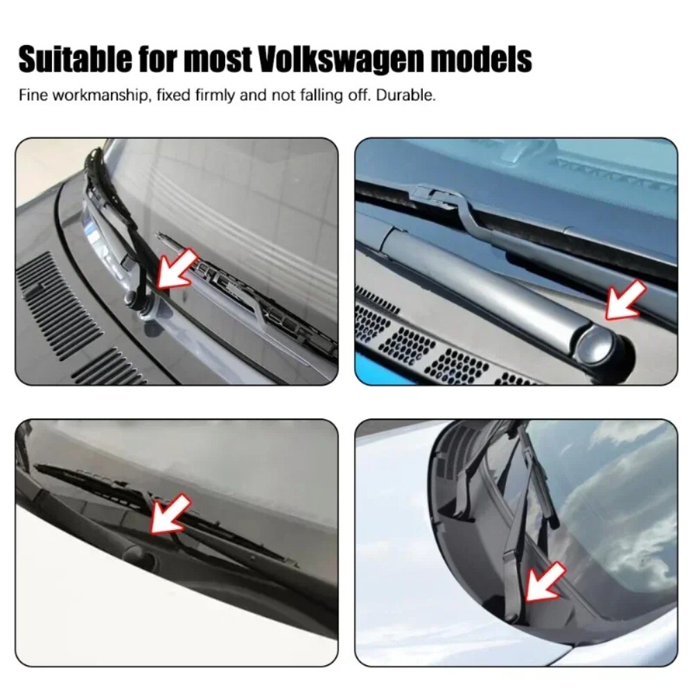 4pcs Windshield Wiper Arm Covers for VW Golf MK4 5 6 7 Skoda Fabia ...