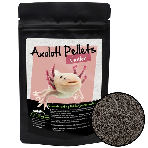 Reptile World Axolotl Junior & Adult Pellets - Amphibian Food, Newts ...