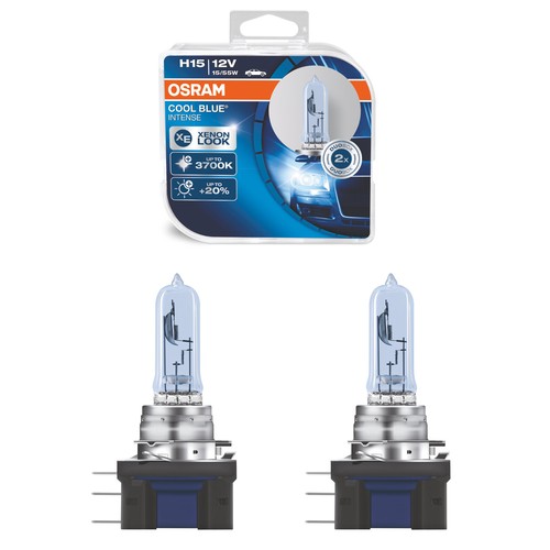 Original Osram Cool BLUE Intense DUO-Pack H15 Bulbs Lamps For Low Beam ...