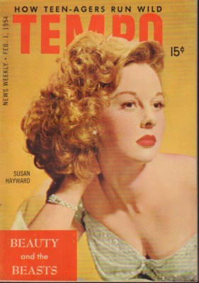 Tempo Digest February 1 1954 Susan Hayward Cheesecake Pin Up 091218AME2 ...