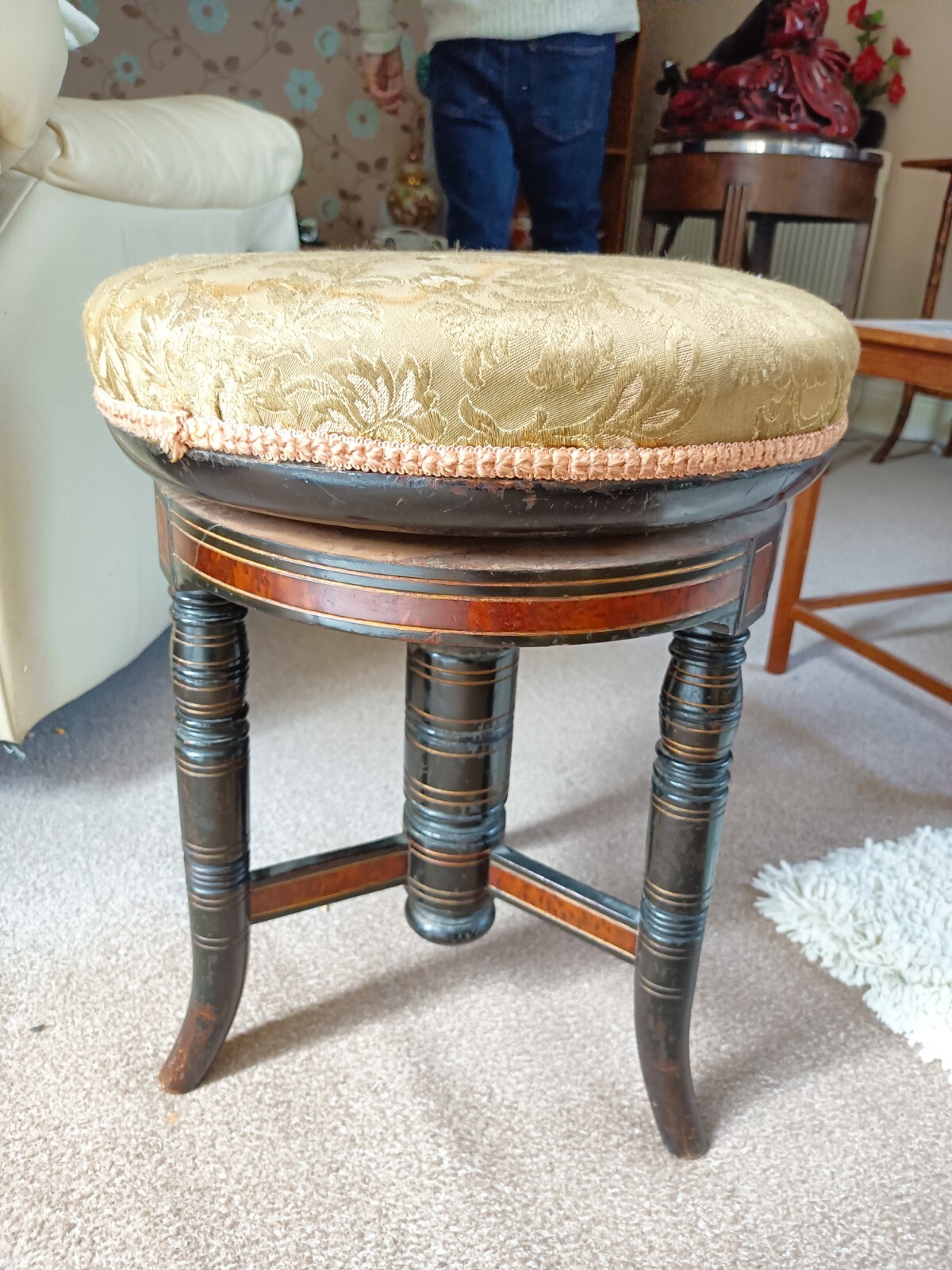Rare English Late Georgian Piano Stool Cope & Collinson | eBay UK