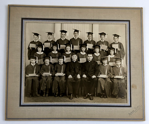 Johnstown Pennsylvania Class of 1947 Catholic School Graduation Priest ...