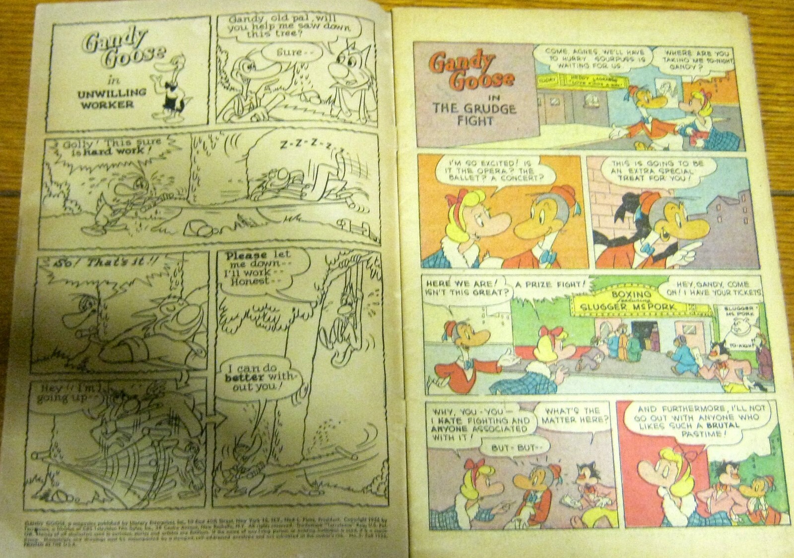 Gandy Goose #5 Comic Book CBS Television 1956 NICE!!!! | eBay