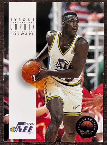 1993-94 SkyBox Premium #175 Tyrone Corbin Utah Jazz NBA Basketball Card ...