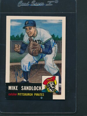 1991 Topps Archives Ultimate 53 #247 Mike Sandlock Pirates Signed Auto ...