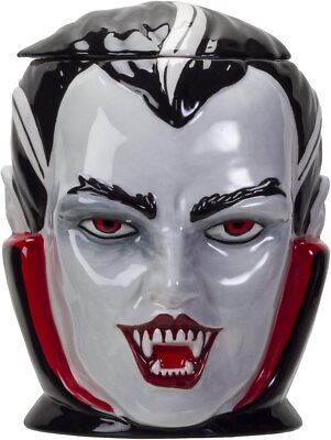 Pacific Giftware Halloween Vampire Dracula Bust Ceramic Cookie Jar ...