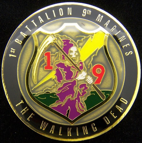 1st Battalion 9th Marines The Walking Dead USMC Challenge Coin | eBay