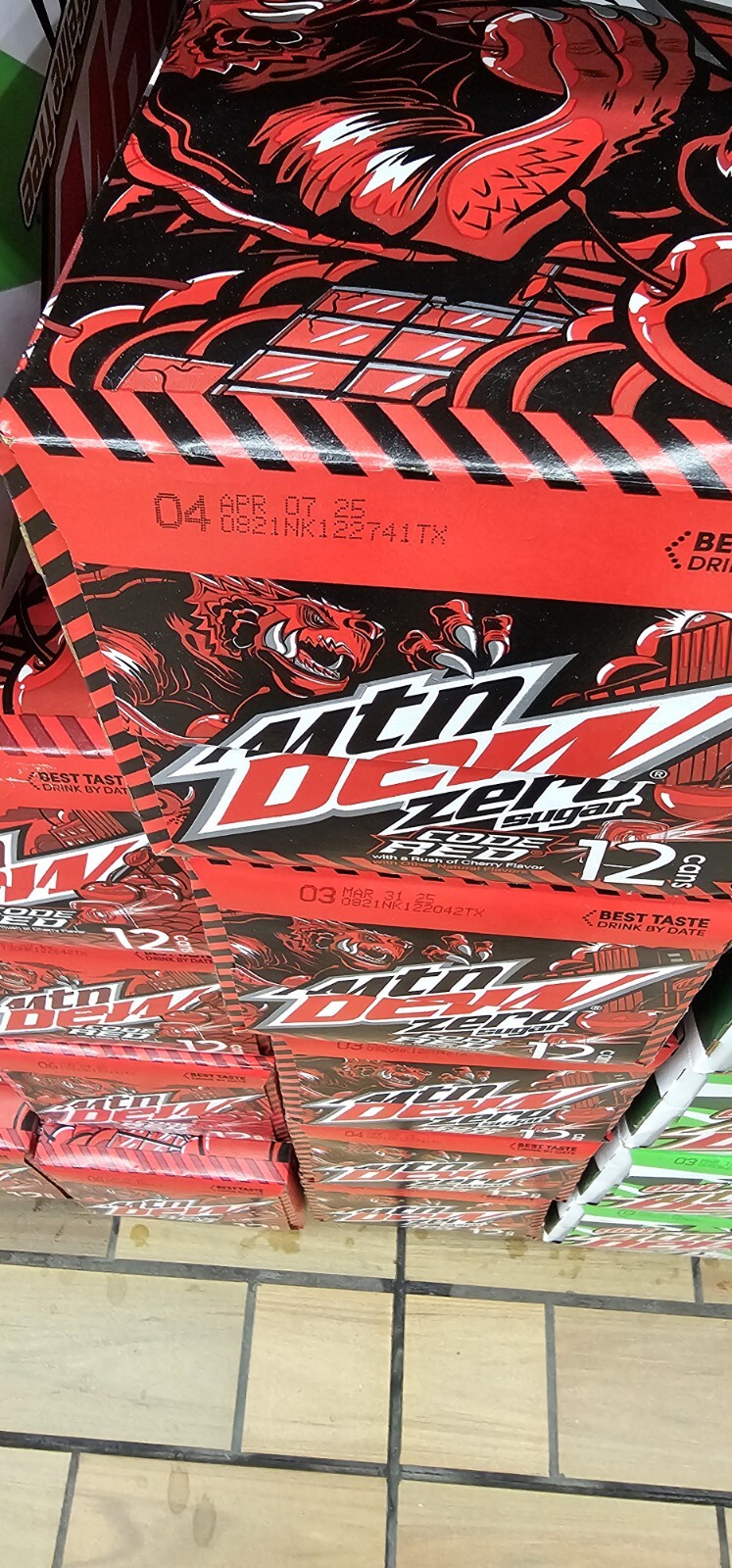 Brand New Mountain Dew Code Red Zero Sugar 12 Pack Sealed Rare* | eBay