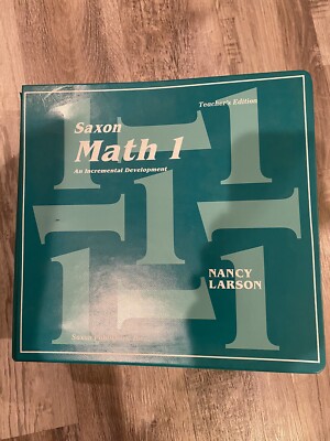 Saxon Math 1- teacher edition an Incremental Development | eBay