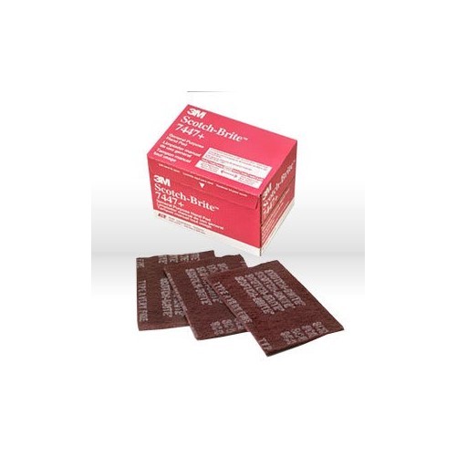 3M 04229 7447b Abrasive Hand Pad General Purpose Maroon Color Aluminum ...
