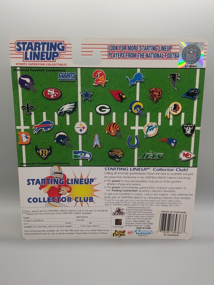 Marvin Harrison 1997 Starting Lineup SLU Indianapolis Colts 1st piece ...