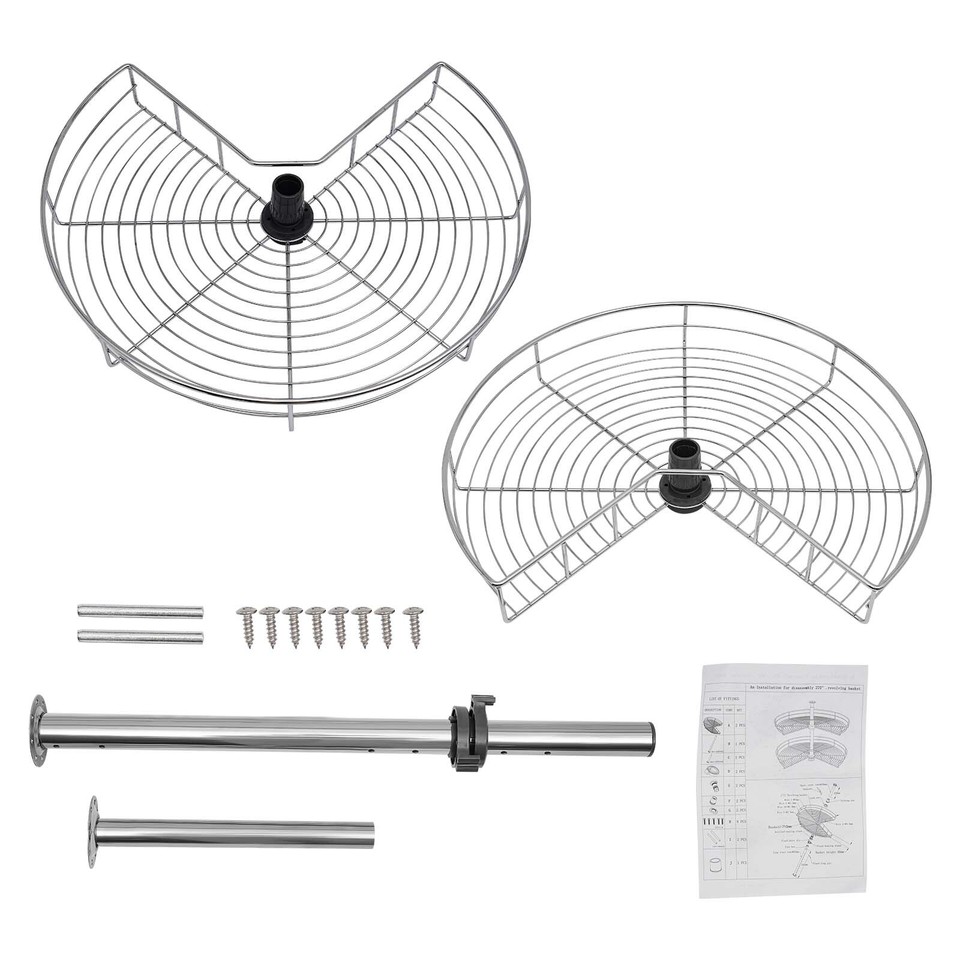 Spice Rack Turntable Skid Lazy Susan Turntable Cabinet Organizer For ...