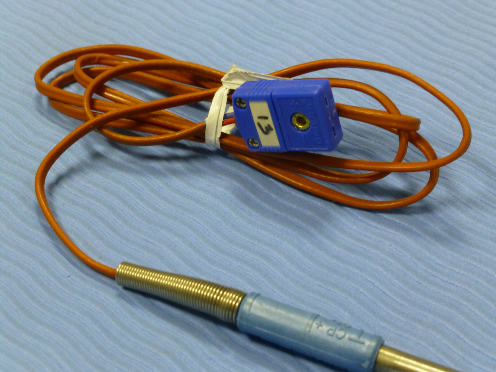 Omega T-Type Thermocouple Temperature Probe with Connector, 4" Long | eBay