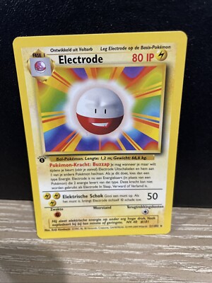 Electrode 21/102 1st Edition Base Set NM DUTCH Pokémon Free Ship | eBay