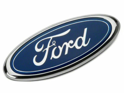 150mm x 60mm Ford badge transit oval blue Chrome front/rear Emblem ...
