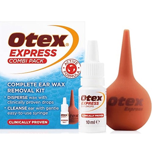 Otex Express Combi Pack, Clinically Proven Ear Wax Removal Kit 10ml ...