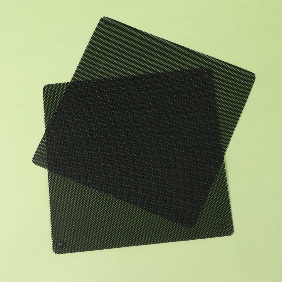 2 Pcs PVC Square Computer Mesh Cover for Chassis Fan (14x14cm) | eBay ...