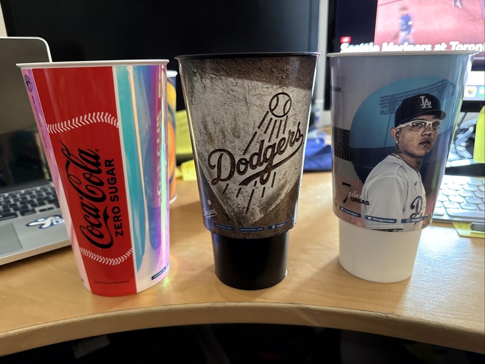 Los Angeles Dodgers Champions Stadium Cups Set of 3 | eBay