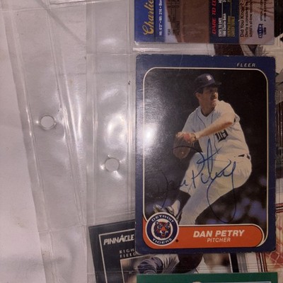 Dan Petry Signed 1986 Fleer Card #235 | eBay