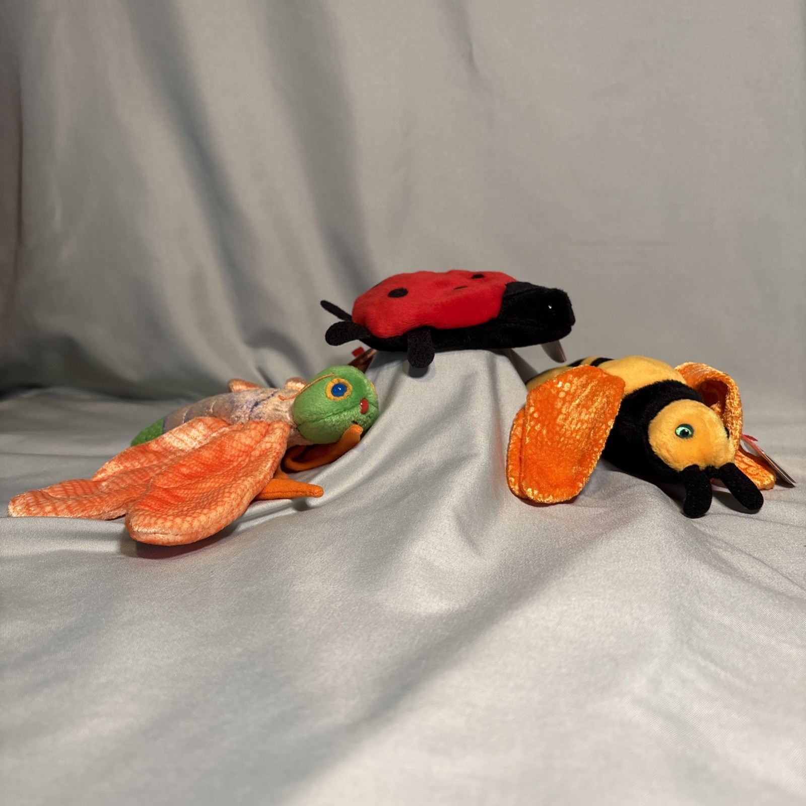 Lot of Beanie Baby Bugs Insects Spring Lucky the Ladybug Buzzie the Bee ...