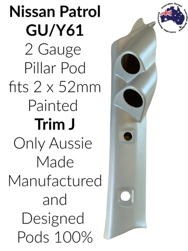 2 Gauge Pillar Pod Painted to suit GU Patrol Trim code J Aussie Made ...