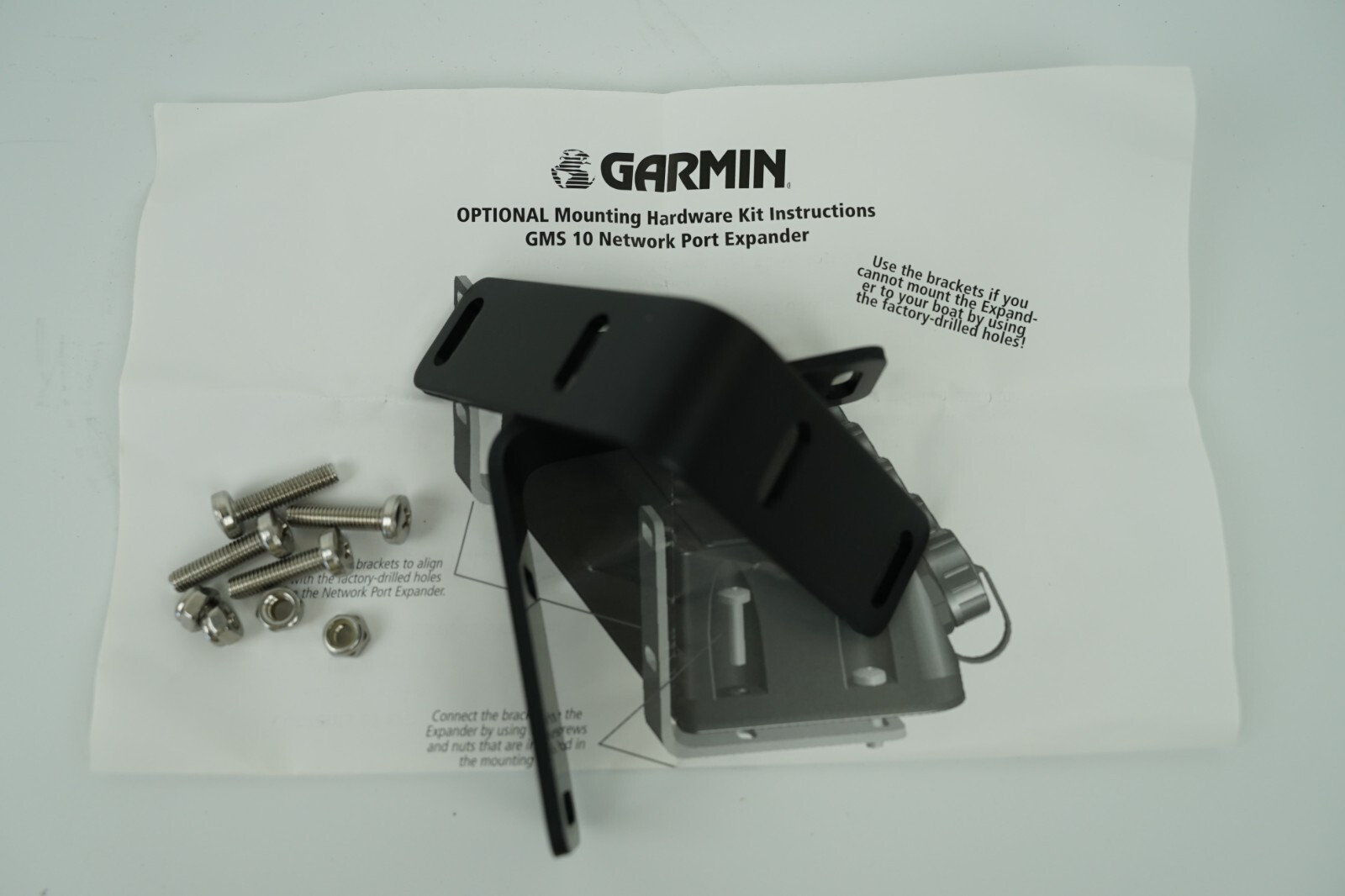 GARMIN GMS 10 Network Port Expander Mounting Hardware Kit Bracket Mount ...