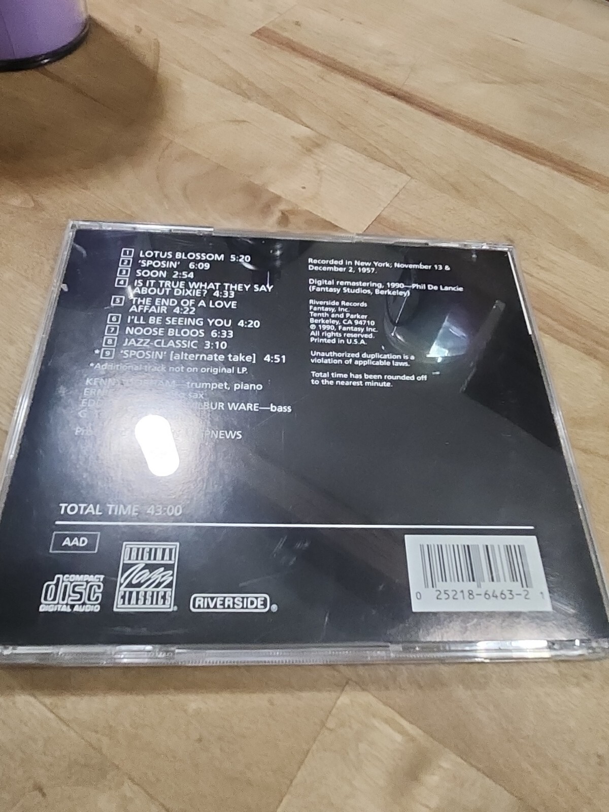 KENNY DORHAM QUARTET / Ernie Henry - Two Horns Two Rhythms - OJC CD ...