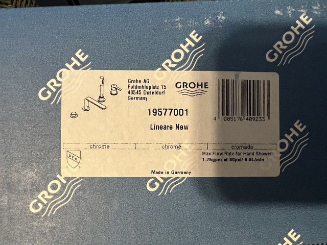 GROHE 19577001 Lineare Four-hole Bathtub Faucet With Hand Shower for ...