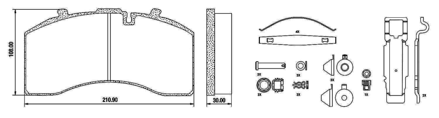 802078, ADB1369, K070796, 8479 D1369, CFD-F292, CBP-KBK7, 29158 AIR ...