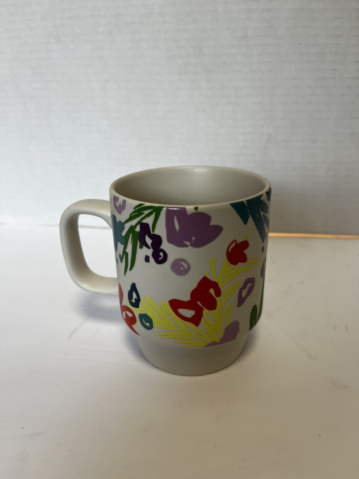 Starbucks Spring Floral Ceramic Stackable Coffee Cup Mug 12 oz 2016 ...