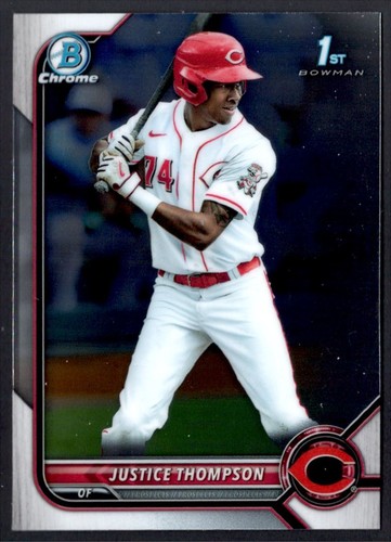 Justice Thompson 2022 Bowman Chrome Prospects Rookie 1st Card | RC #BCP ...