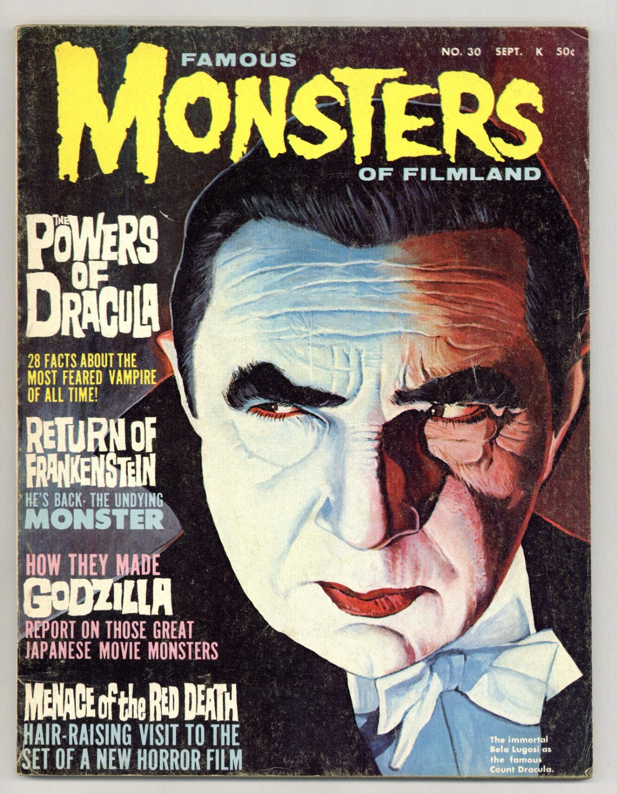 Famous Monsters of Filmland 30 Bela Lugosi Dracula! Russ Jones cover ...