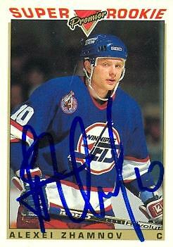 Alexei Zhamnov autographed Hockey Card (Winnipeg Jets) 1993 Topps ...