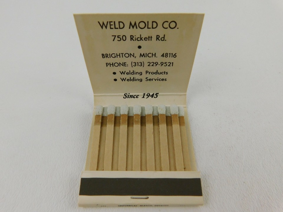 Weld Mold Company Brighton Michigan Front Strike Full Unstruck Vintage ...