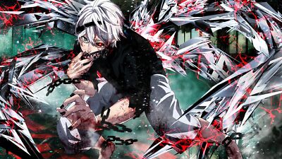 Anime tokyo ghoul kaneki ken blood manga boys chains Playmat Gaming Mat ...